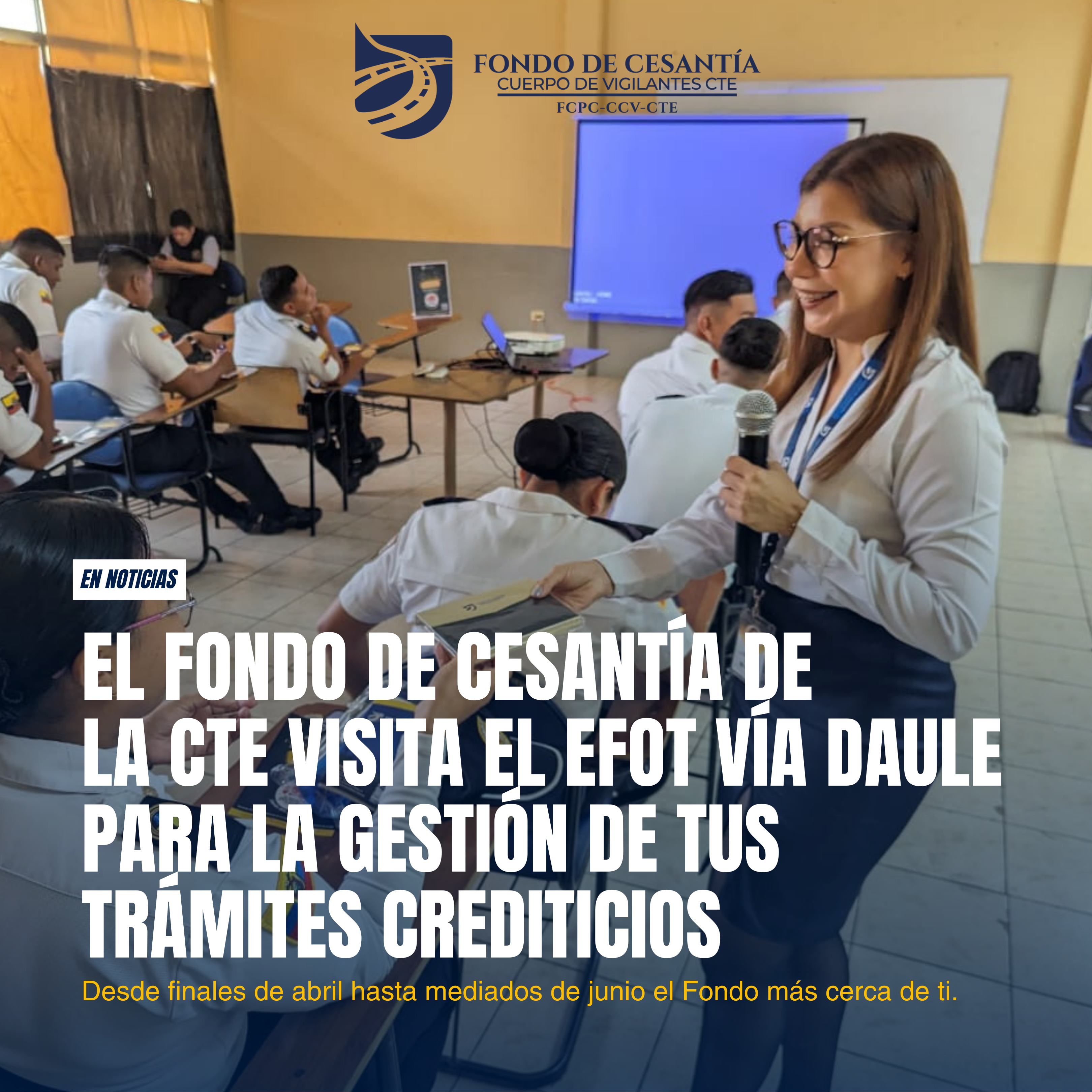 El Fondo de Cesantía de la CTE visita el EFOT Vía Daule para la gestión ...